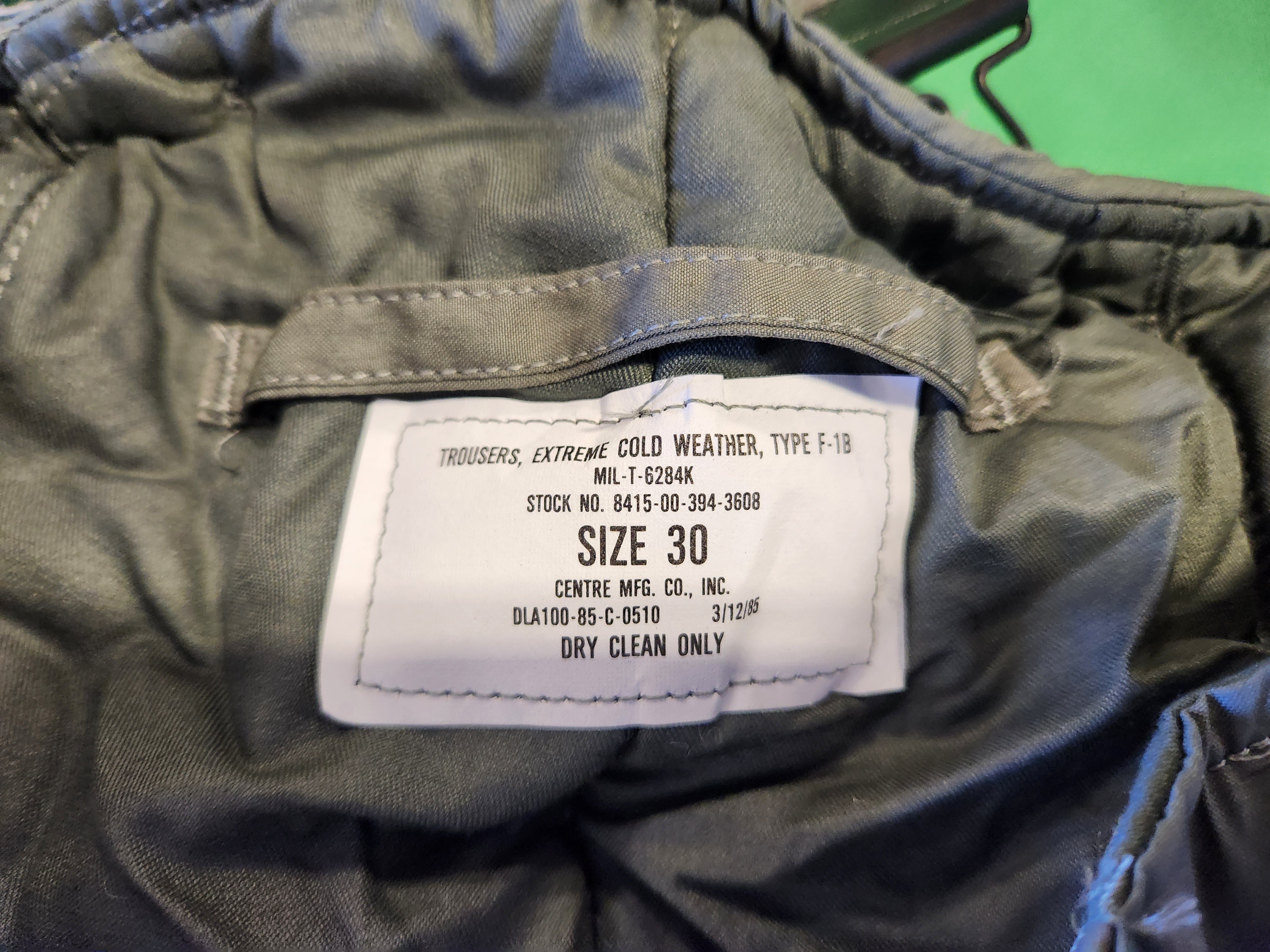 US Military Air Force Extreme Cold Weather Trousers Pants w/Suspenders ...
