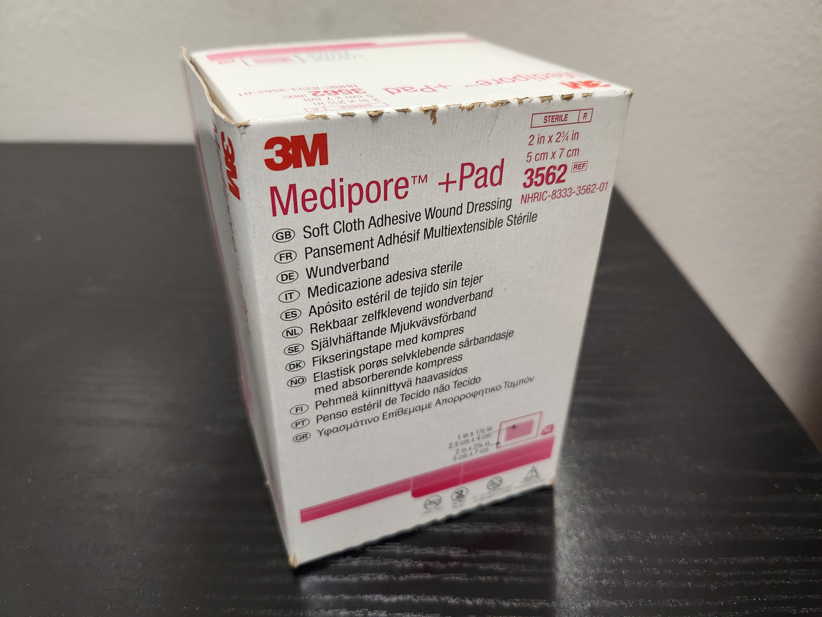 3M™ Medipore™ +Pad Soft Cloth Adhesive Wound Dressing, 3562 - New/Open ...