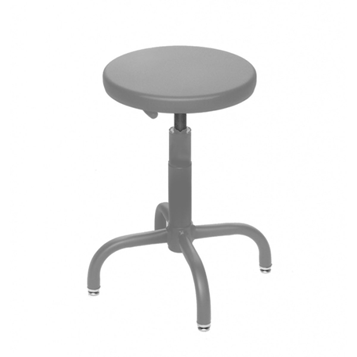 Biofit TXG Series TXG-L TXG2025 Adjustable 17-22" Gray Steel Stool ...