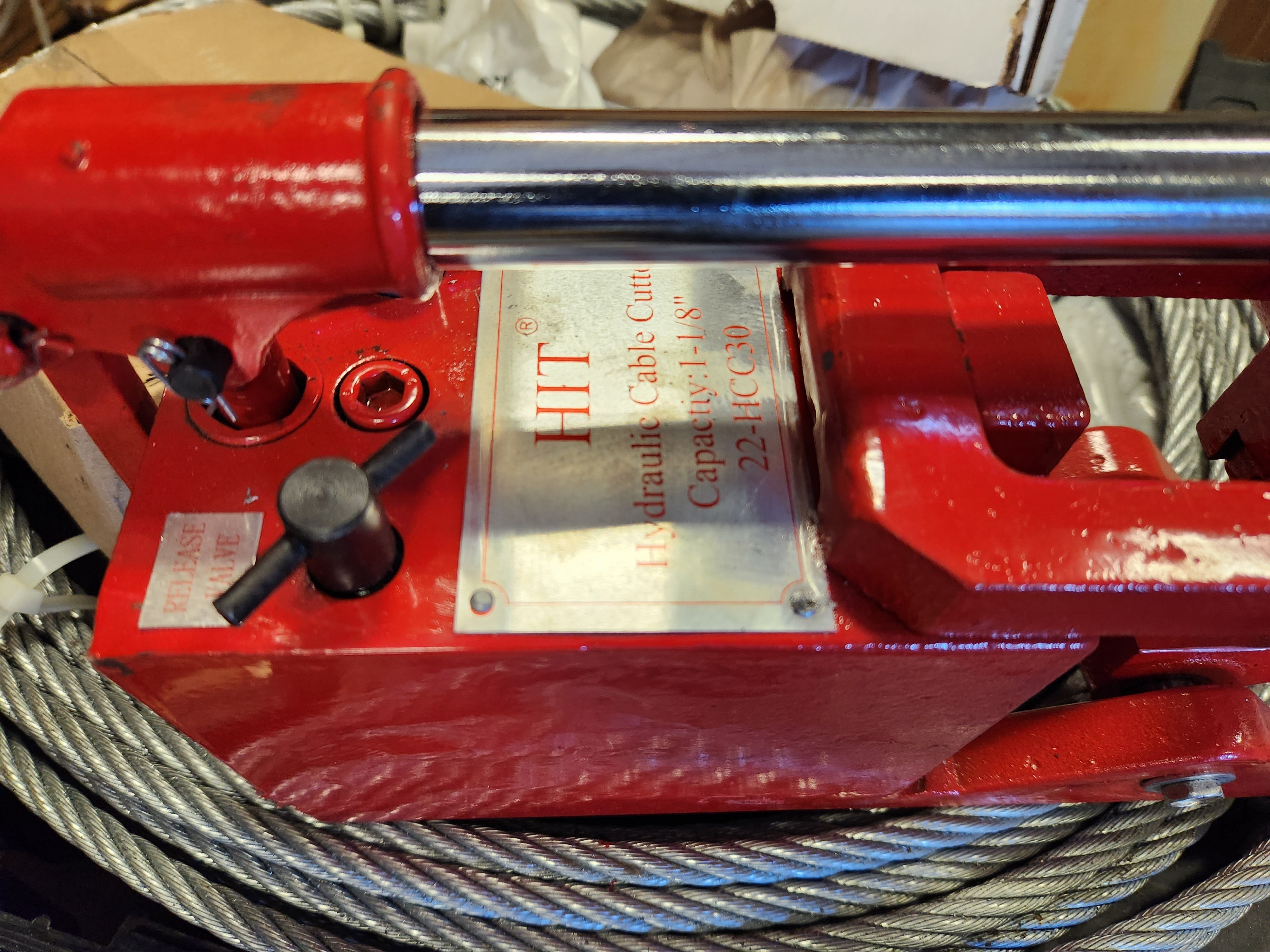 HIT Hydraulic Wire Rope Cutter - Model: 22-HCC30 - 1-1/8" Max Cut - Ne ...