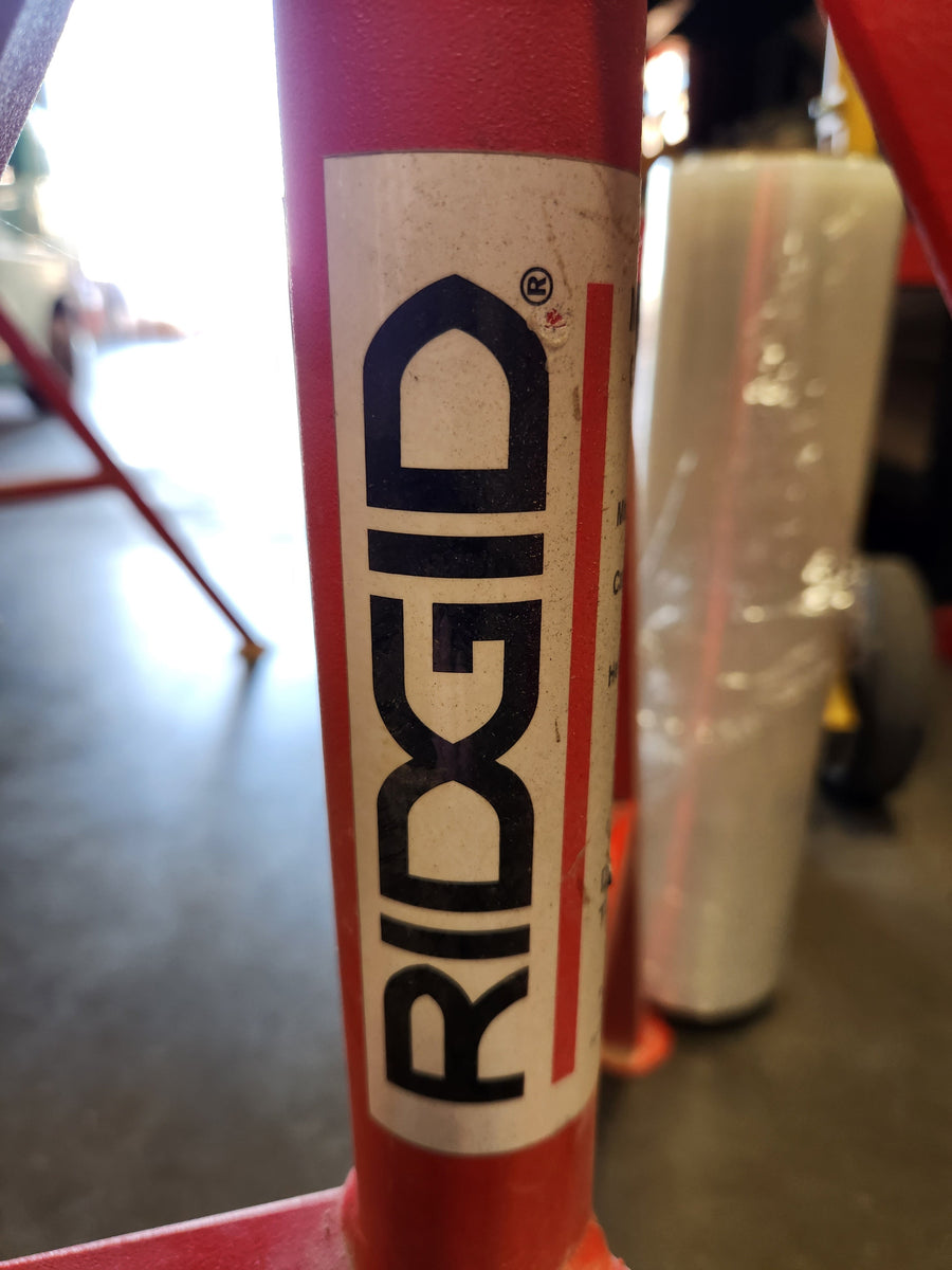 RIDGID 56662 Model VJ-99 V Head High Pipe Stand, 12-inch Pipe Stand ...