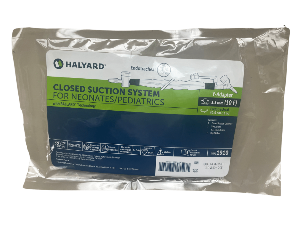 HALYARD Closed Suction System For Neonates/Pediatrics With BALLARD Tec ...